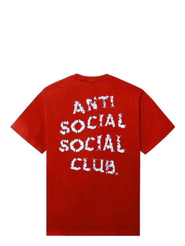 ANTI SOCIAL SOCIAL CLUB Partly Cloudy Tee Shirt - Red