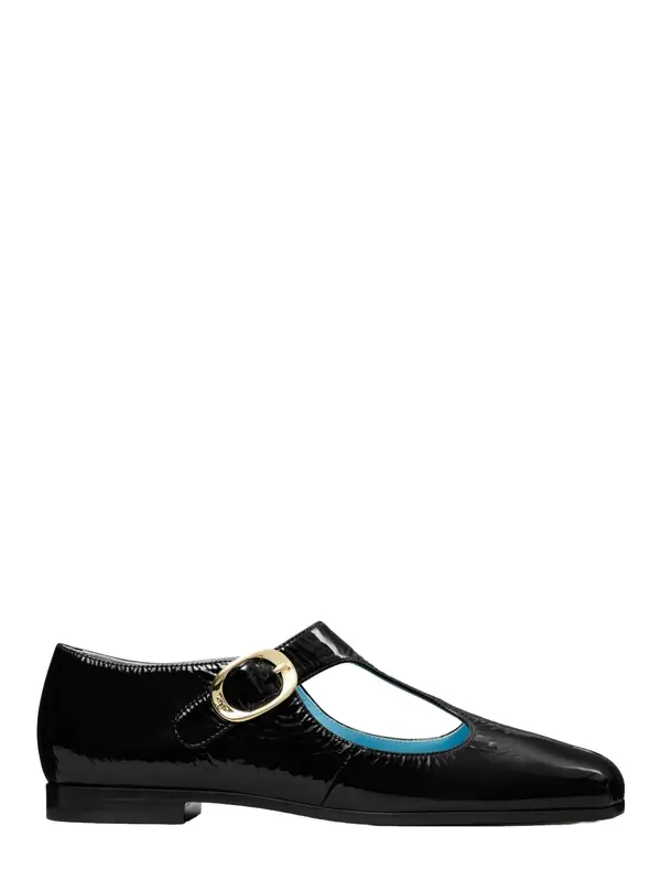 Tory Burch Violet T-strap Loafers - Black