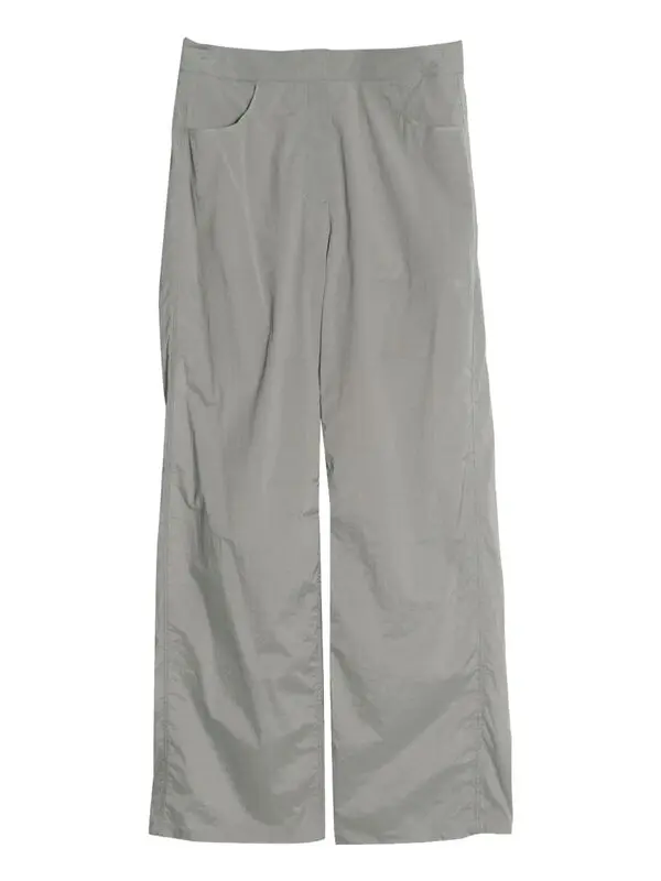 AMOMENTO Reversible Flared Trousers - Grey