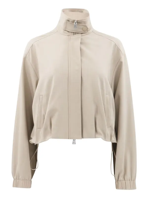 Simkhai Geniveve Cropped Track Jacket - Neutrals