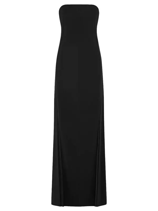 16Arlington Anguelique Crepe Satin Gown - Black
