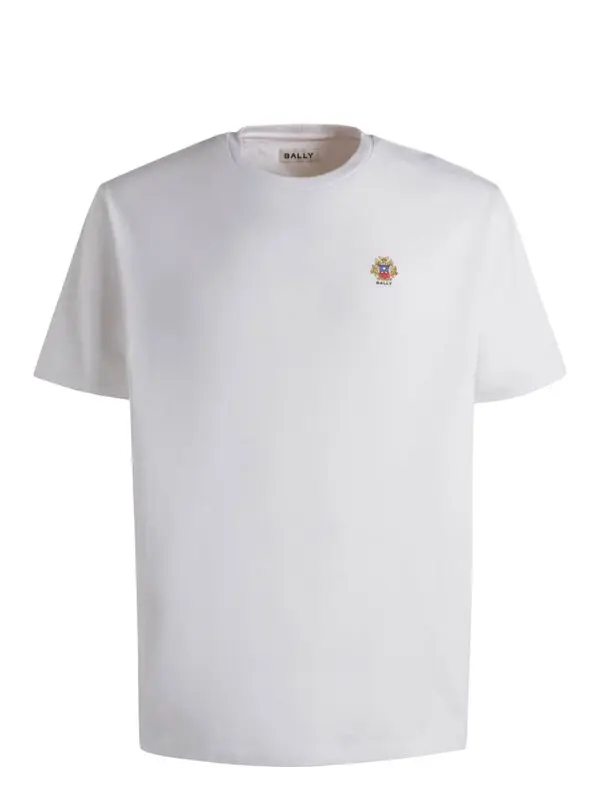 Bally Logo-embroidered T-shirt - White