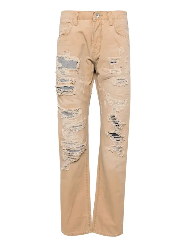 PRIVATE STOCK LABS The Louis Cotton Trousers - Brown