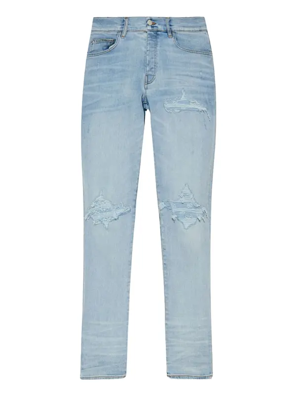 Amiri Mx1 Bandana Jacquard Jeans - Blue