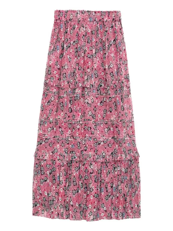MARANT ETOILE Diya Patterned Skirt - Pink