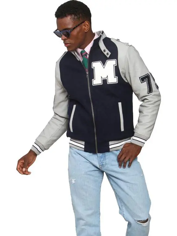 MEMBERS ONLY Varsity Jacket - Navy