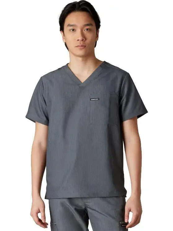 MEMBERS ONLY Brighton 3-pocket Scrub Top - Graphite