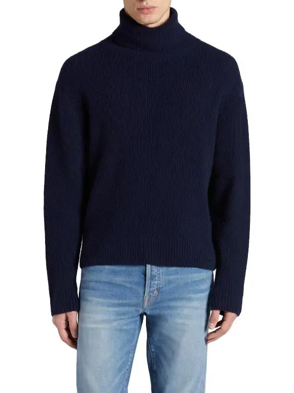 TOM FORD Brushed Cashmere And Silk Turtleneck Sweater - Hb808 Moonlight Ocean