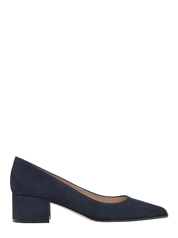 GIANVITO ROSSI Piper 45 Pump - Blue Suede