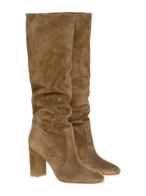 GIANVITO ROSSI Glen Boots - Brown Suede