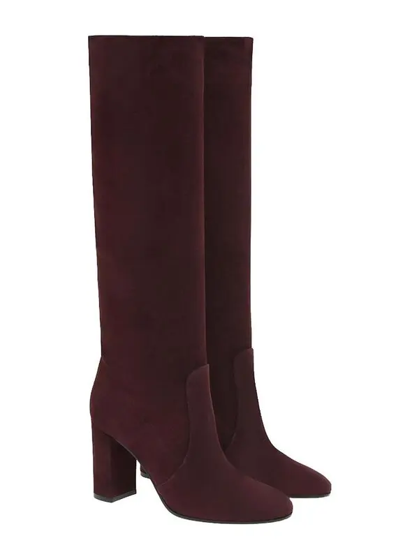GIANVITO ROSSI Glen Boots - Red Suede