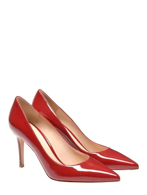GIANVITO ROSSI 85 Pumps - Cherry Red