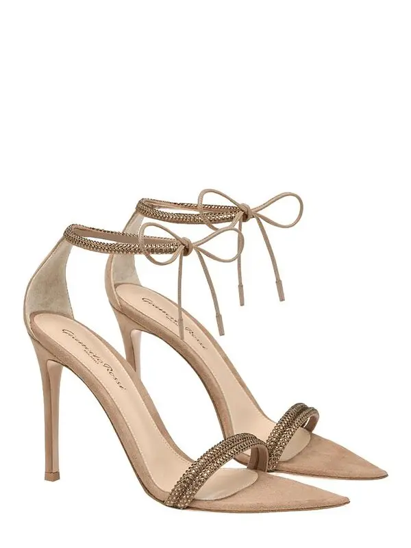 GIANVITO ROSSI Montecarlo Sandals - Pink Suede