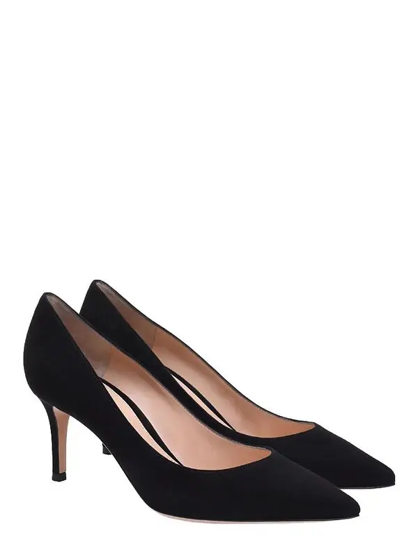 GIANVITO ROSSI 70 Pumps - Black Suede