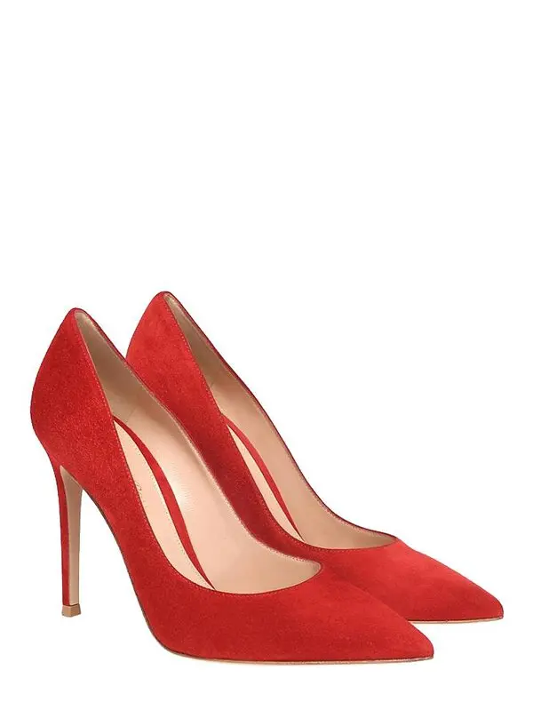 GIANVITO ROSSI 105 Pumps - Red Leather