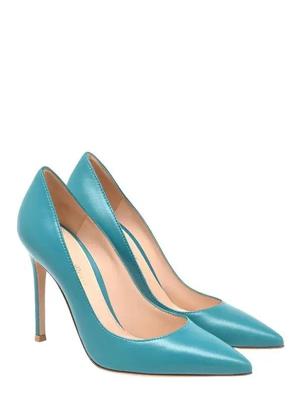 GIANVITO ROSSI 105 Pumps - Turquoise Leather