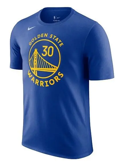Nike Nba Golden State Warriors Stephen Curry T-shirt - Blue/yellow
