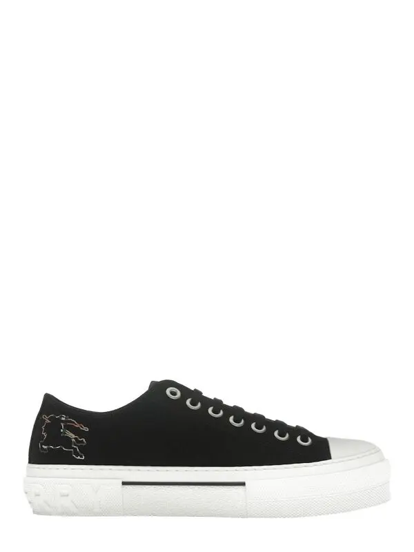Burberry Jack Low Top Canvas Sneakers - Black
