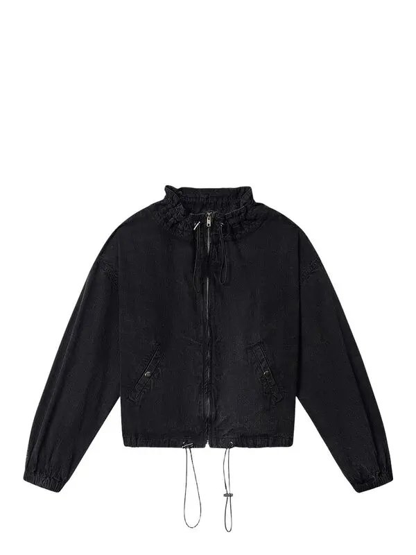 MARANT ETOILE Plume Chambray Jacket - Black