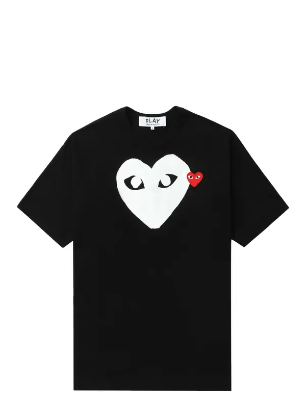 Play Comme Des Garcon Heart Logo T-shirt - Black