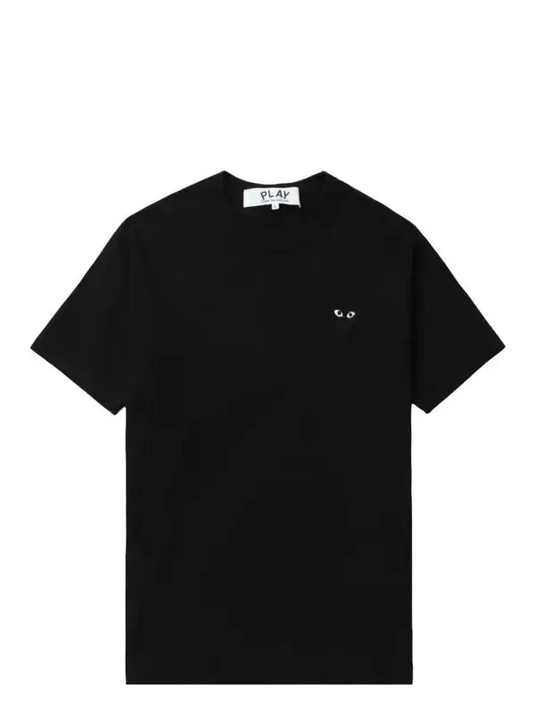 Play Comme Des Garcon Heart-patch T-shirt - Black