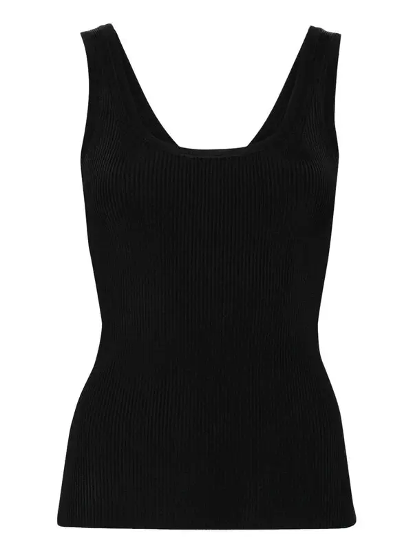 Zimmermann Halliday Ribbed Tank Top - Black