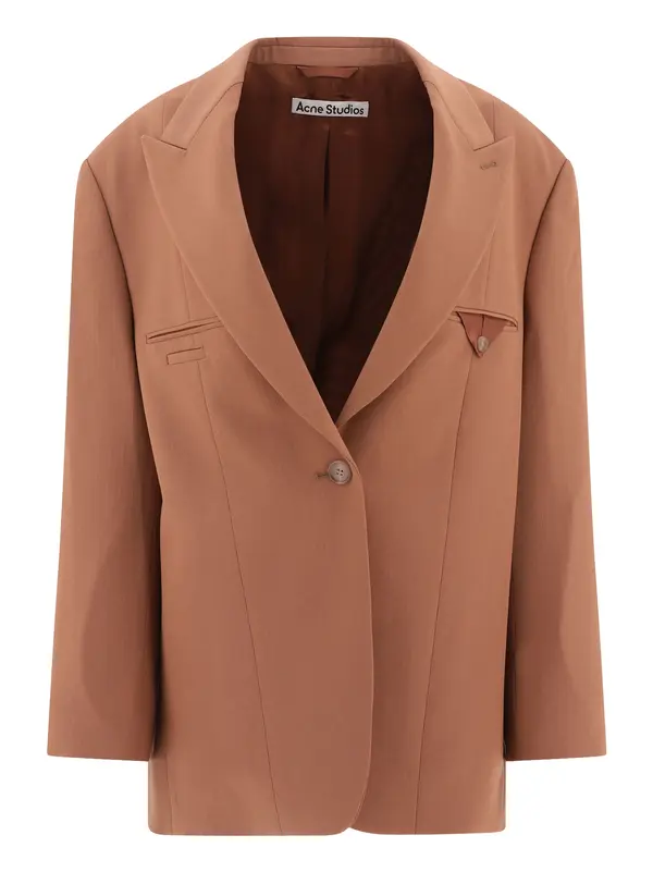 Acne Studios Single-breasted Blazer - Brown