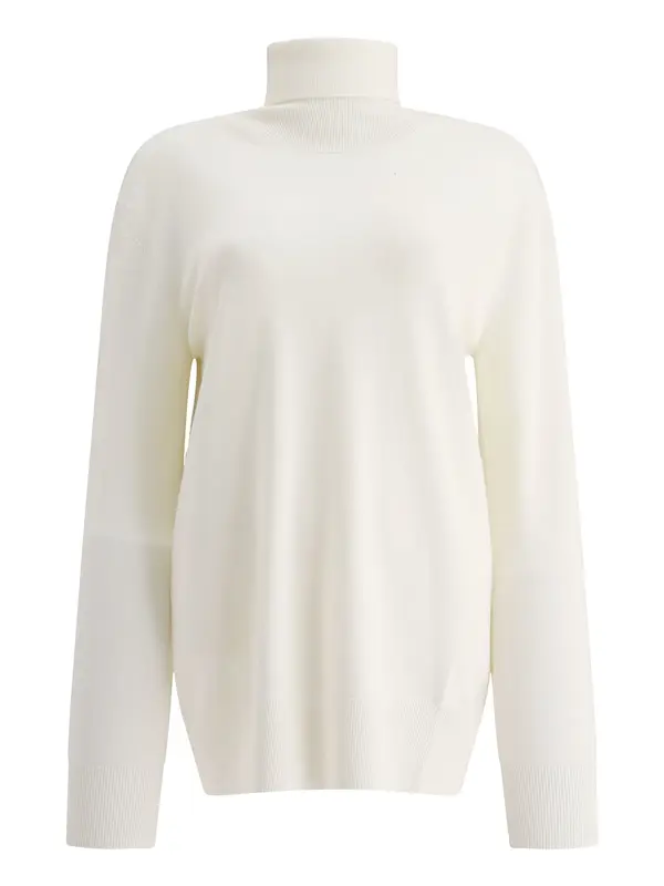 JIL SANDER Lightweight Turtleneck Sweater - White
