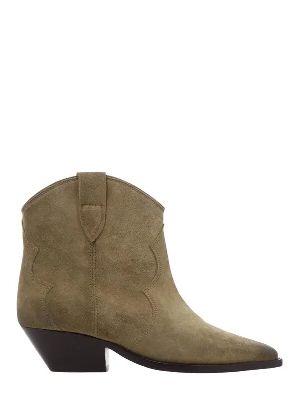 Isabel Marant Étoile Dewina Suede Ankle Boots - Beige