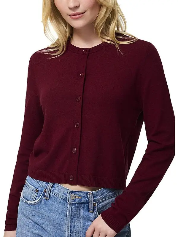 French Connection Cosysoft Fitted Cardigan - Cabernet