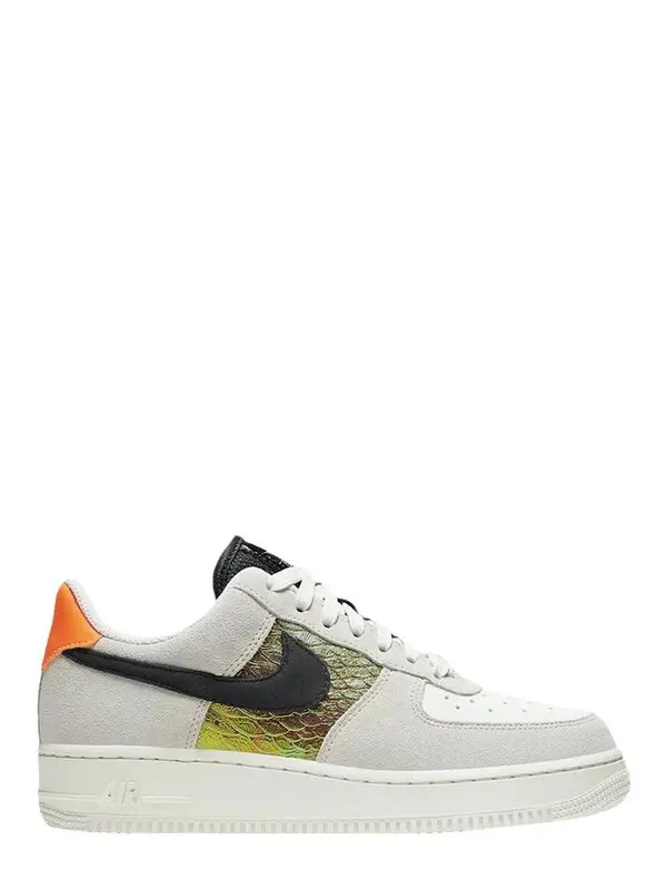 Nike Force 1 Low Lace Up Sneakers - Light Bone/sail/hyper Crimson