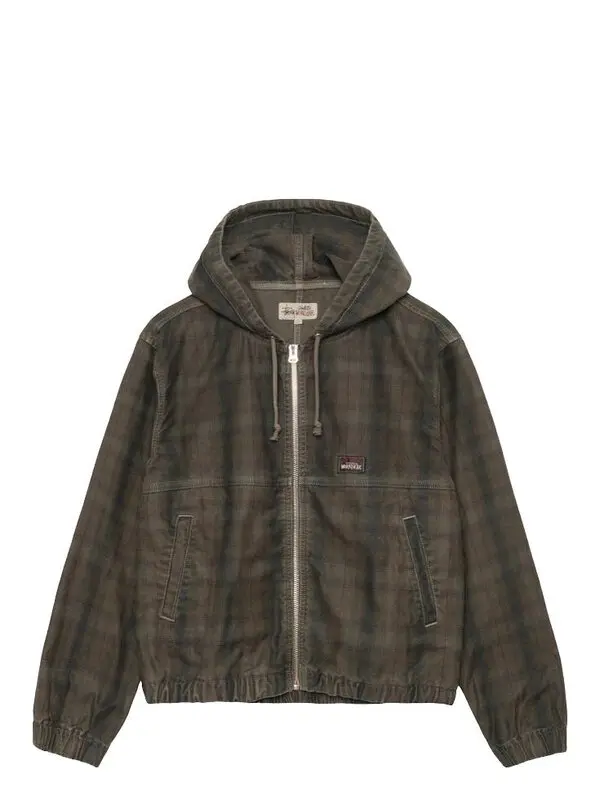 StÜssy Plaid Unlined Work Jacket - Olive