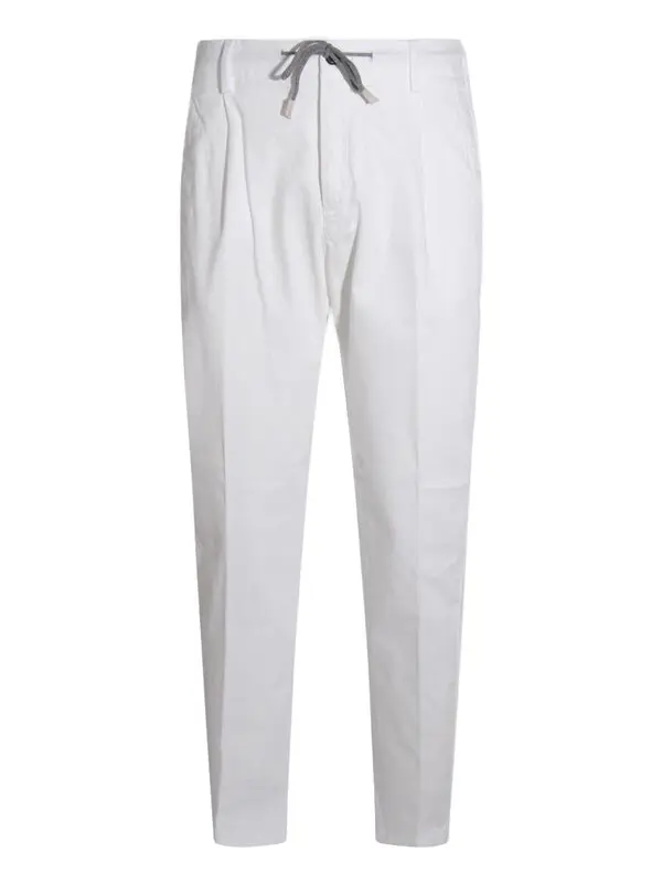 Eleventy Cotton Pants - White
