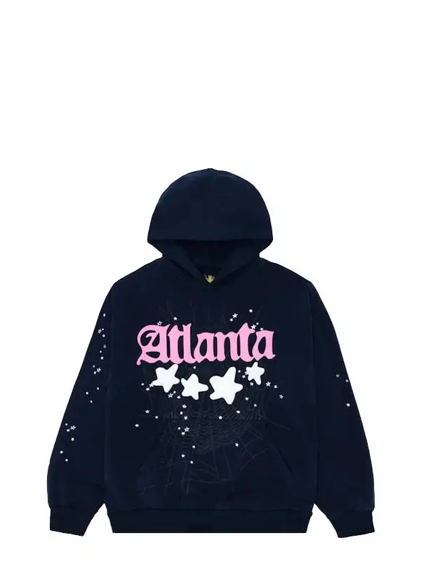 SP5DER Atlanta Hoodie - Navy Blue