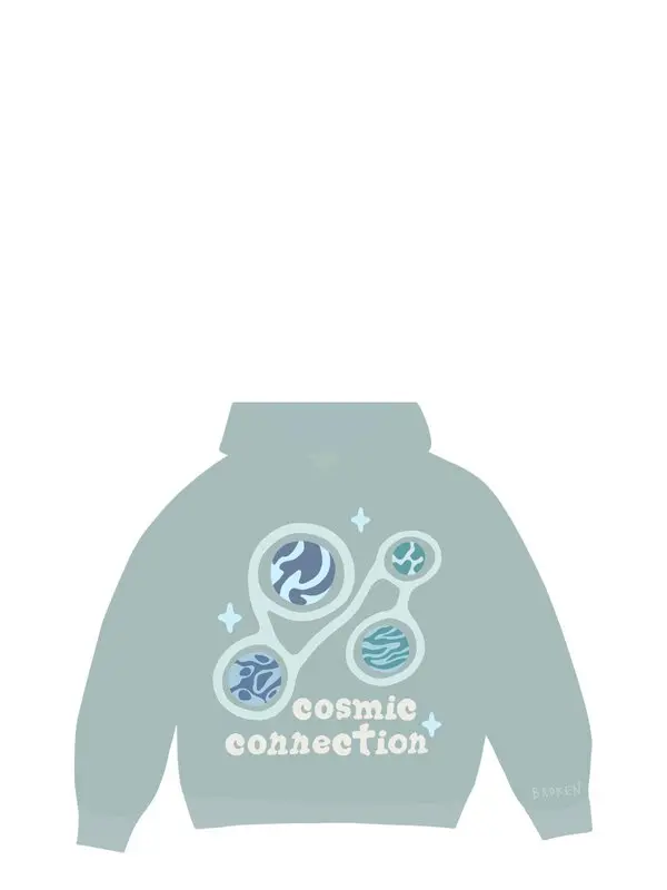 BROKEN PLANET Cosmic Connection Hoodie - Arctic