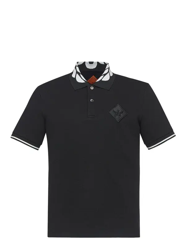 Mcm Laurel Piqué Polo - Black