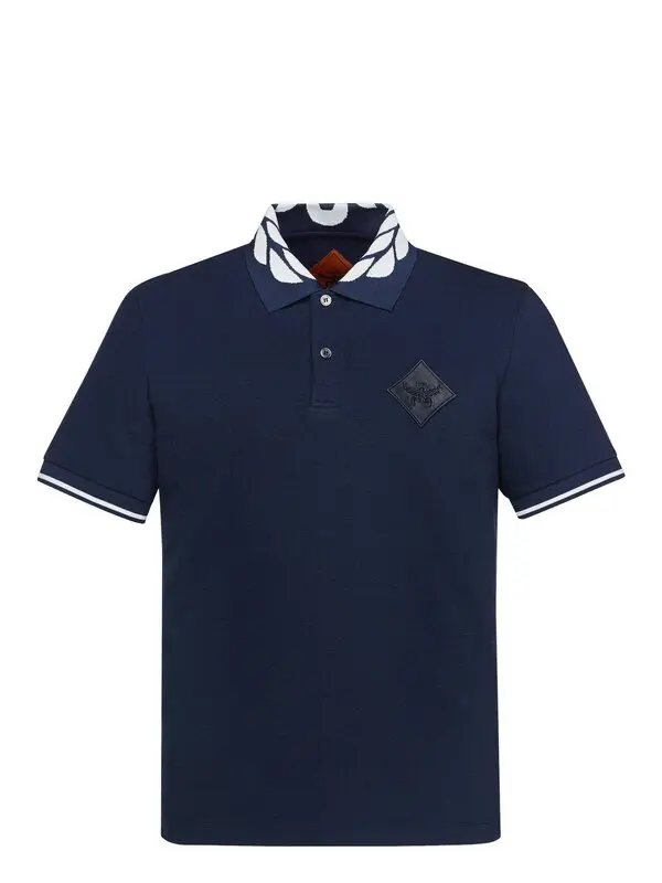 Mcm Laurel Piqué Polo - Dark Navy