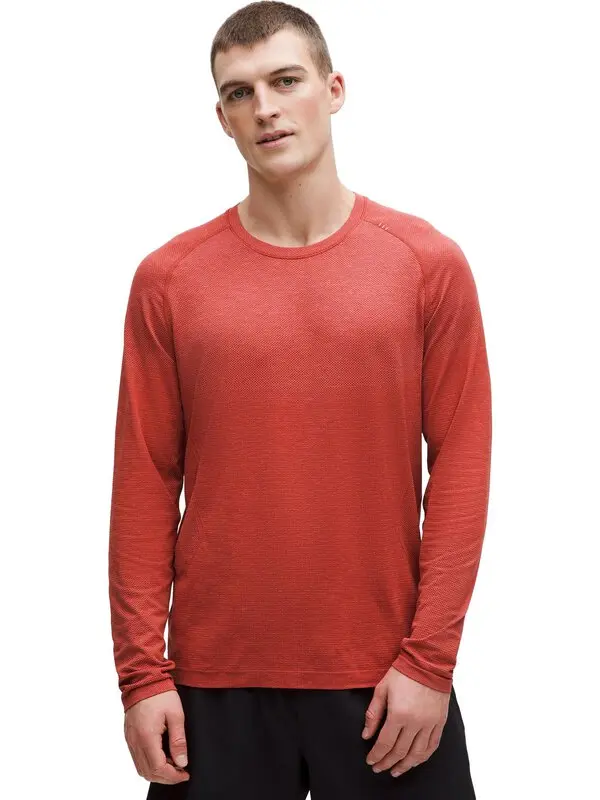 Lululemon Metal Vent Tech Long-sleeve Shirt - Rustic Coral/dare Devil