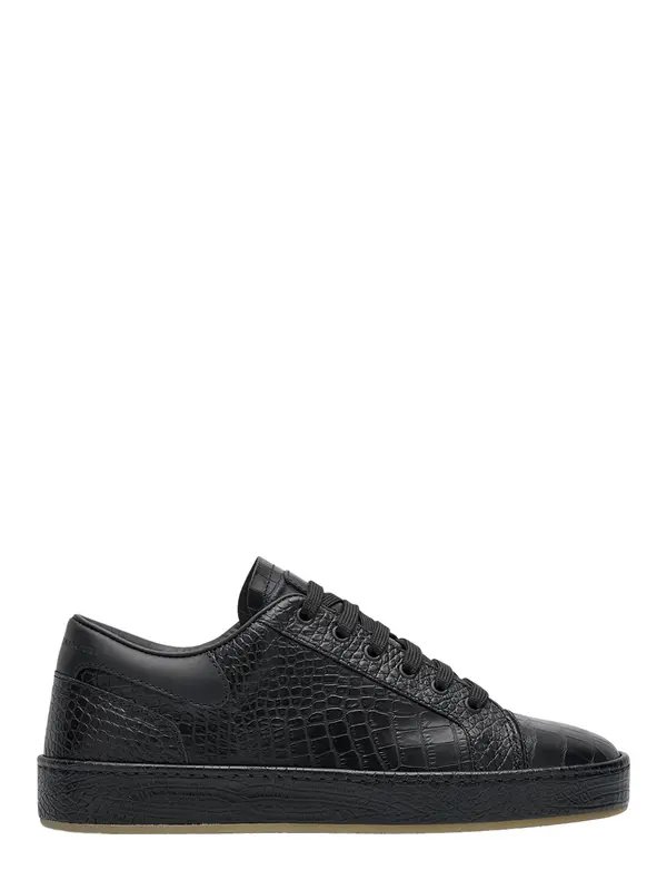 GIUSEPPE ZANOTTI Brazileiro Croc-effect Low-top Sneakers - Nero