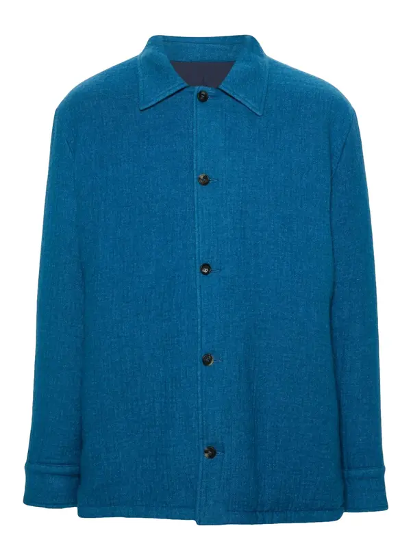 Gabriela Hearst Argus Reversible Shirt Jacket - Blue