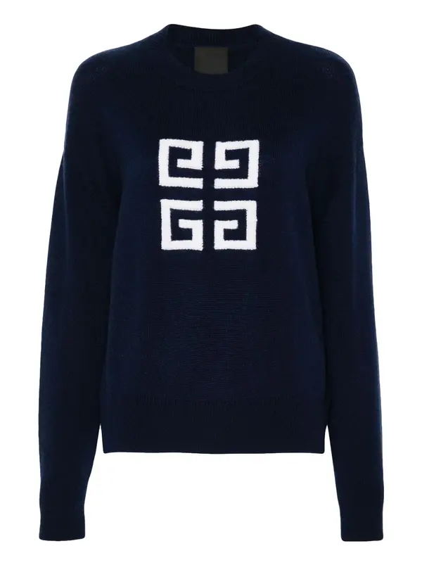Givenchy 4g Cashmere Jumper - Blue