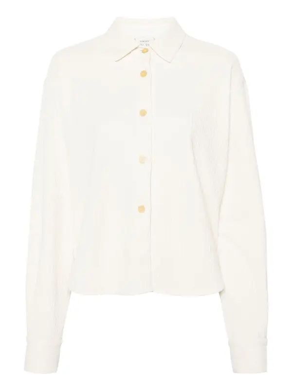 FORTE_FORTE Long-sleeve Corduroy Shirt - Neutrals