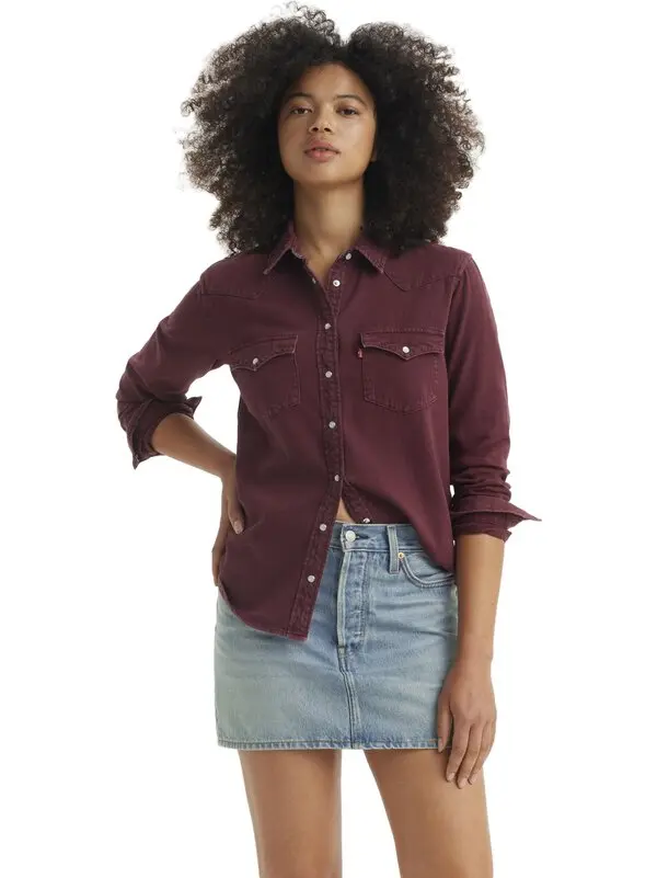 LEVI'S Ultimate Western Denim Shirt - Windsor Wine
