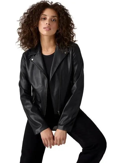 LEVI'S Lelou Shrunken Moto Jacket - Caviar