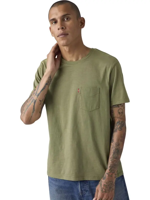 LEVI'S Classic Pocket T-shirt - Moss Olive