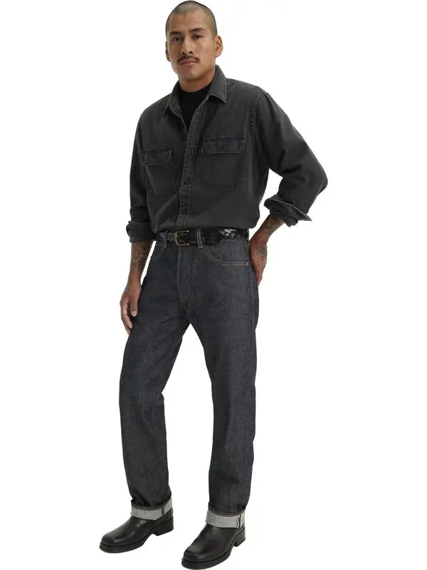 LEVI'S 501 Original Fit Selvedge Jeans - Daffodils Rigid