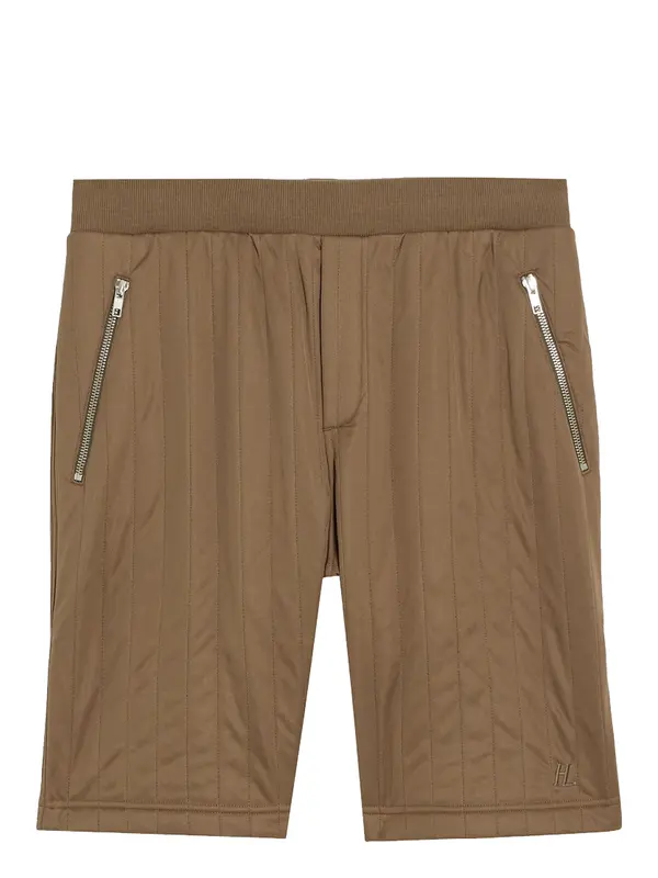 Helmut Lang Quilted Jersey Shorts - Taupe