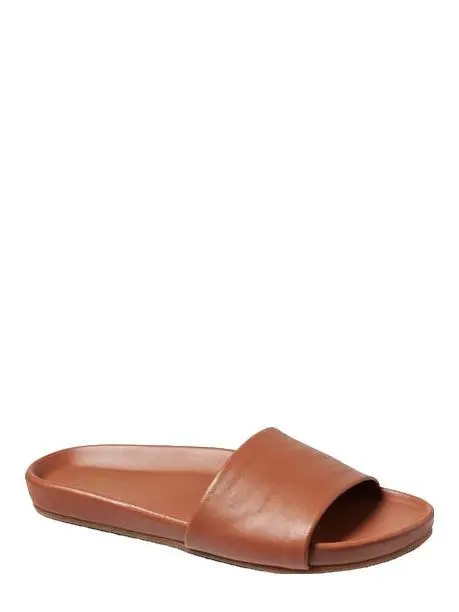 Beek Gallito Leather Slide Sandal - Tan
