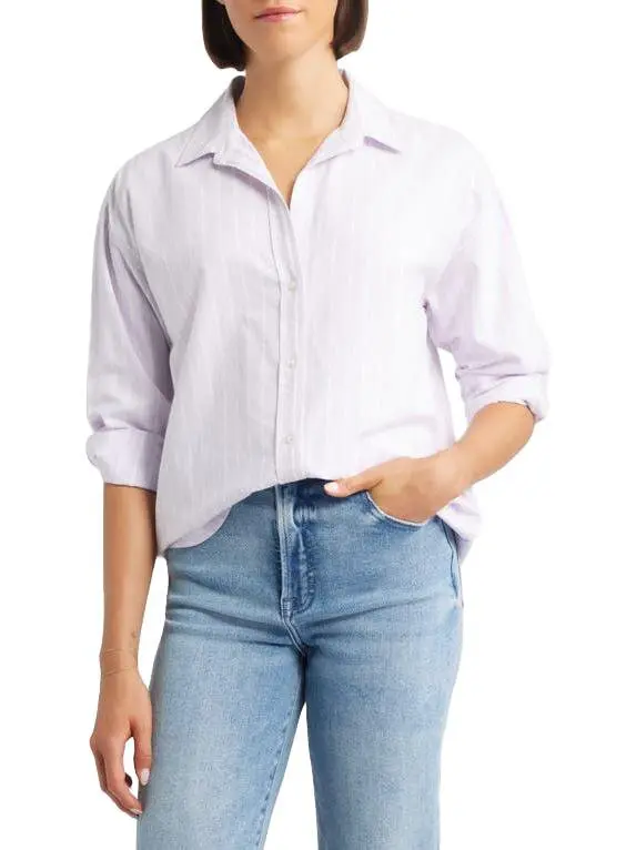 BEACHLUNCHLOUNGE Stripe Oversize Shirt - Lilac Breeze
