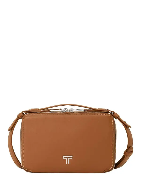 Tumi Myla Leather Crossbody Bag - Caramel